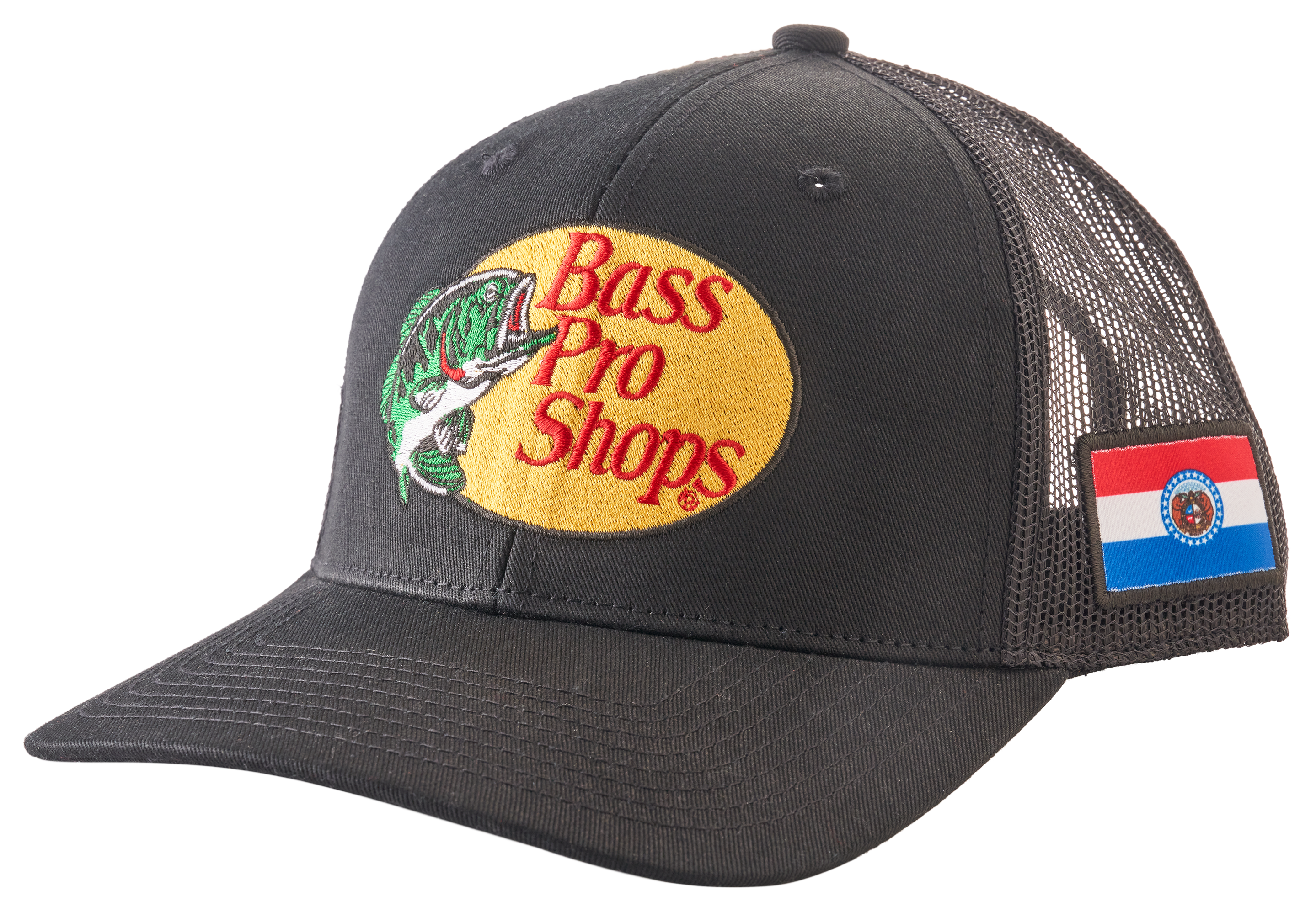 Bass Pro Shops Woodcut Logo and Missouri Flag Patch Snapback Cap | Cabela's